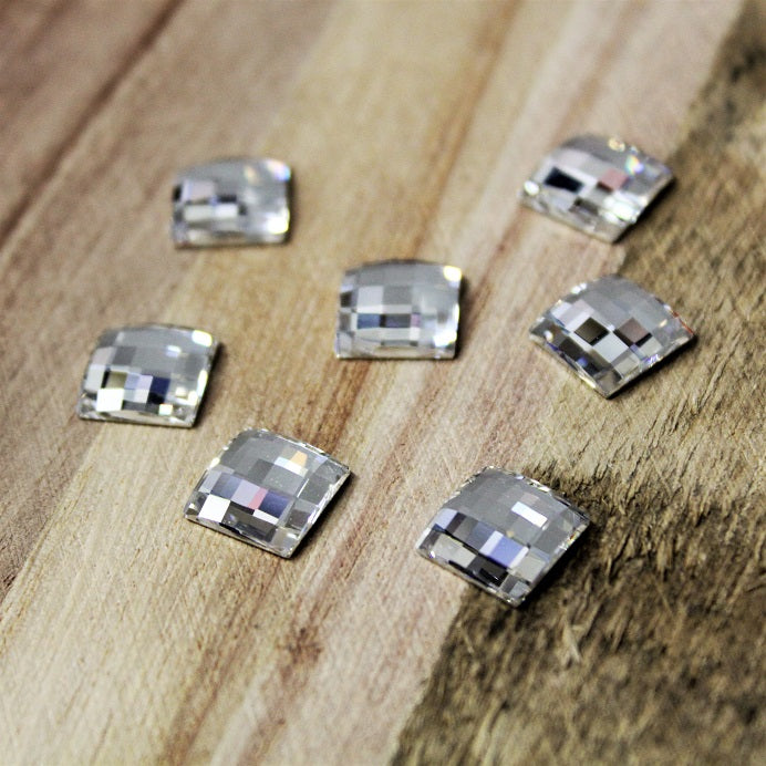 Swarovski Chessboard Flat Back ~ 10mm ~ Crystal – The Bead Store