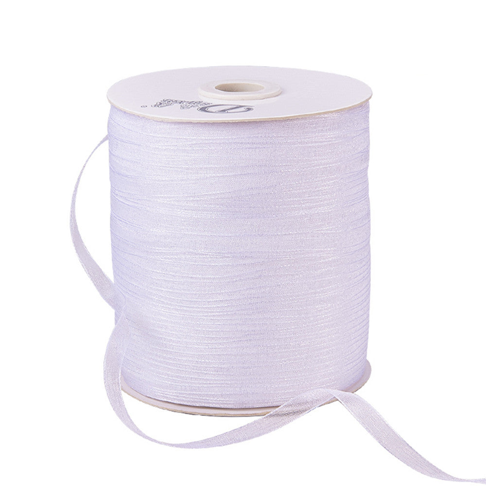 The Bead Store 6mm Wide Organza Ribbon White 2 Metres