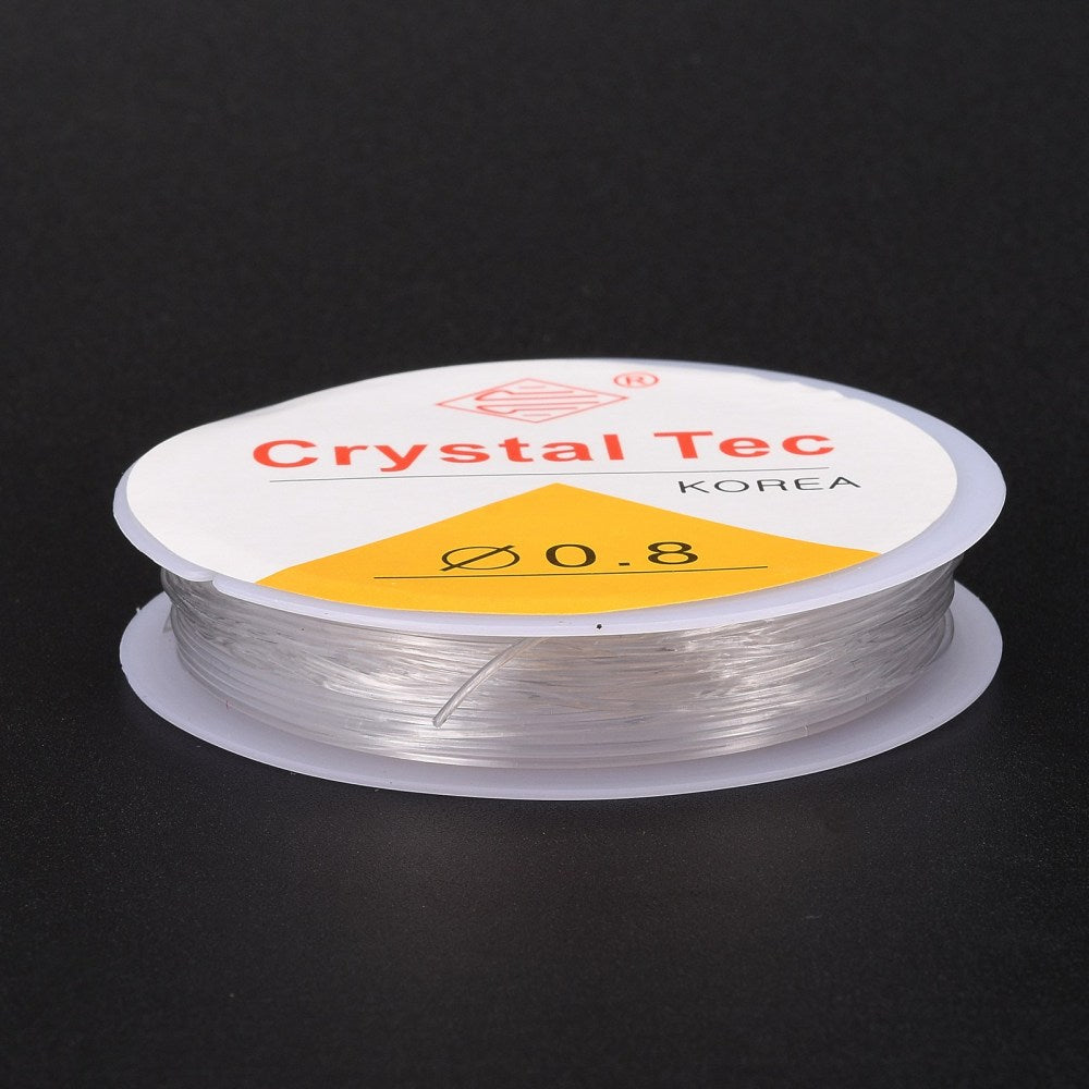 The Bead Store Clear Stretch Cord 0.8mm 6m/spool